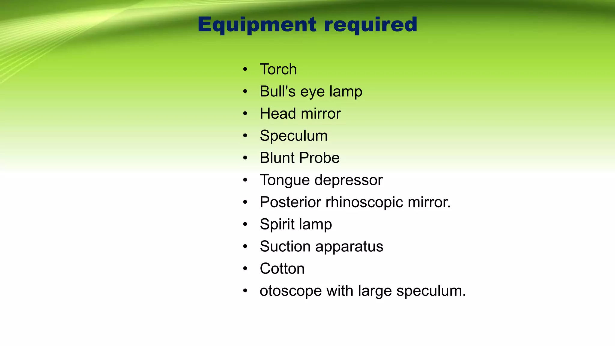 Examination of nose | PPTX