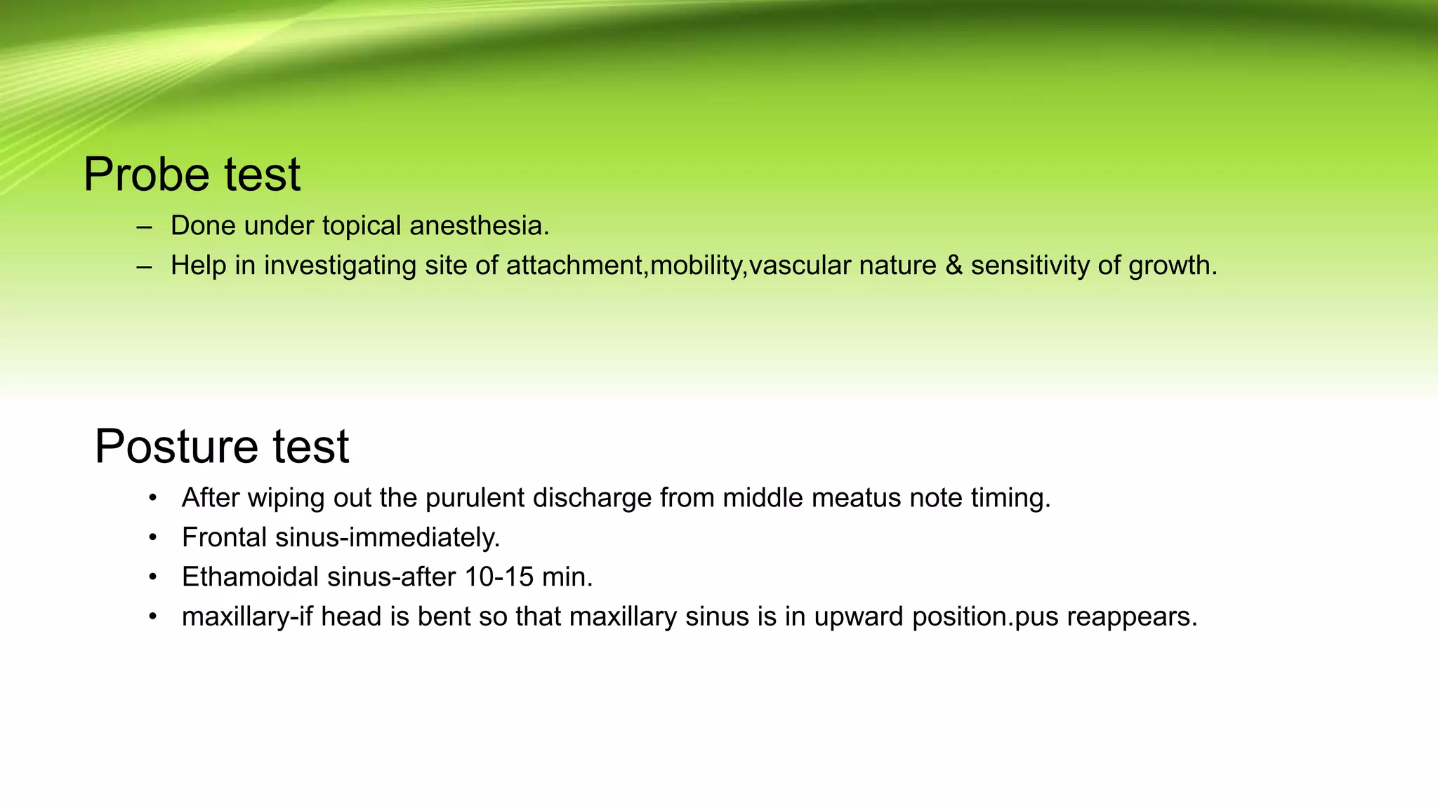 Examination of nose | PPTX