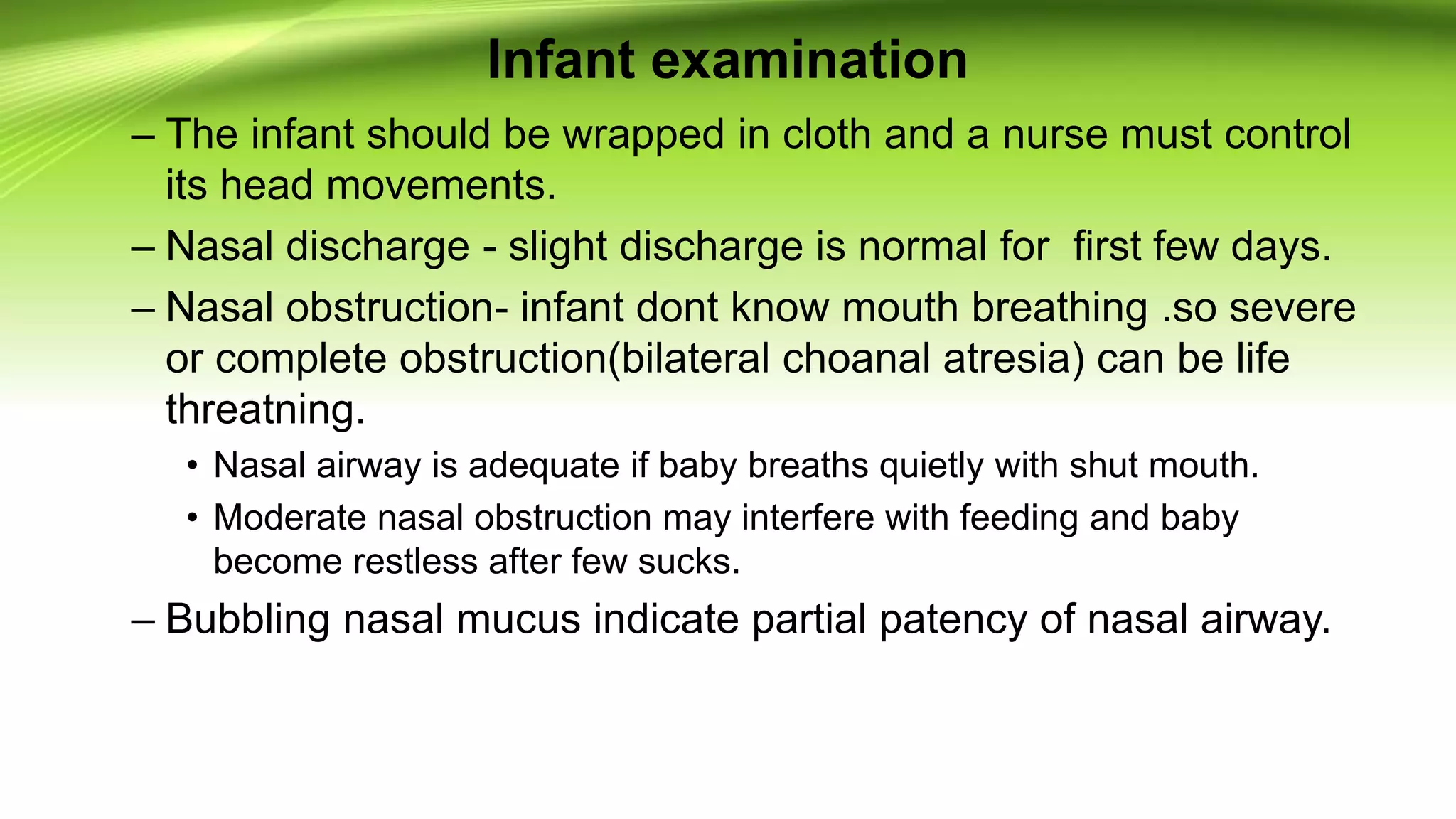Examination of nose | PPTX