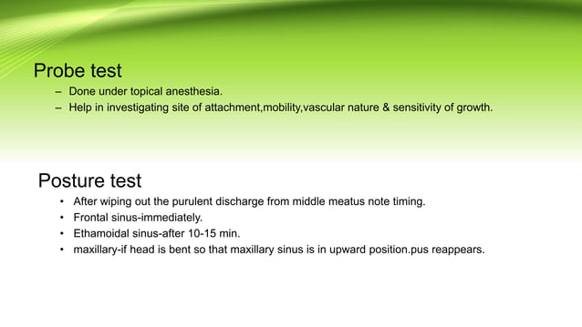 Examination of nose | PPTX