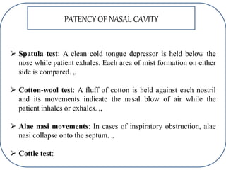 Examination of nose | PPTX