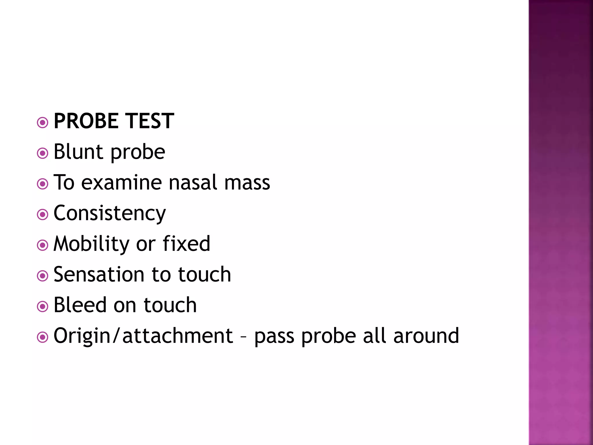 Examination of nose and pns | PPTX