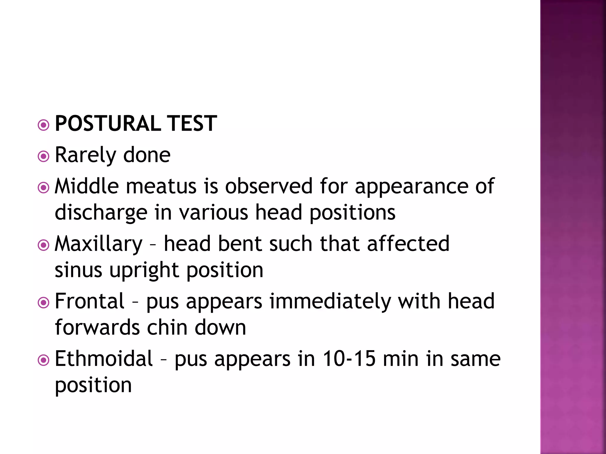 Examination of nose and pns | PPTX