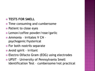 Examination of nose and pns | PPTX