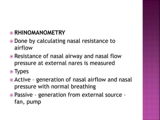 Examination of nose and pns | PPTX