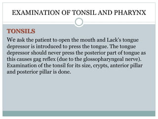 Examination of Nose & Throat Aditi G.pptx