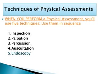 Pulmonary Examination Technique Inspection Palpation Percussion Hhct