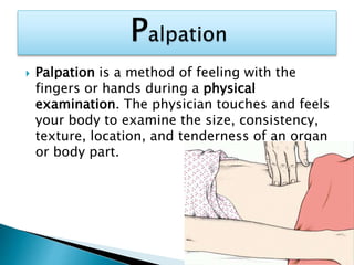 Examination of patient. | PPT
