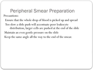 Examination of Peripheral Blood Smear paramed ir part 1.pptx