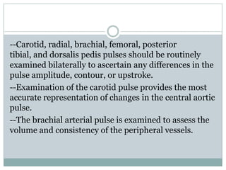 Examination of pulse | PPTX