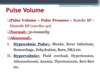 Examination of pulse | PPTX