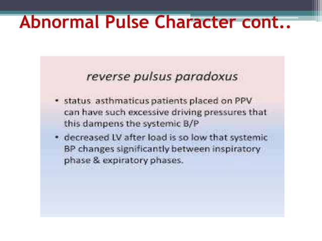 Examination of pulse | PPTX