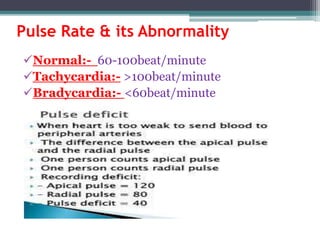 Examination of pulse | PPTX