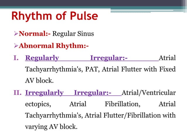 Examination of pulse | PPTX