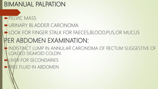 Examination Of Rectal Case Pptx