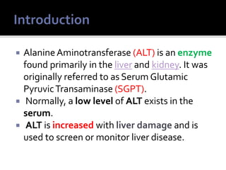 Examination of sgpt | PPT