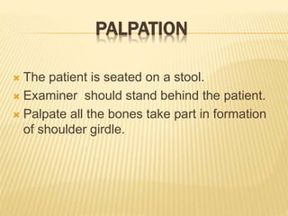 Examination of shoulder | PPTX