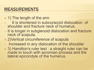 Examination of shoulder | PPTX | Death, Injury, or Military Conflict ...