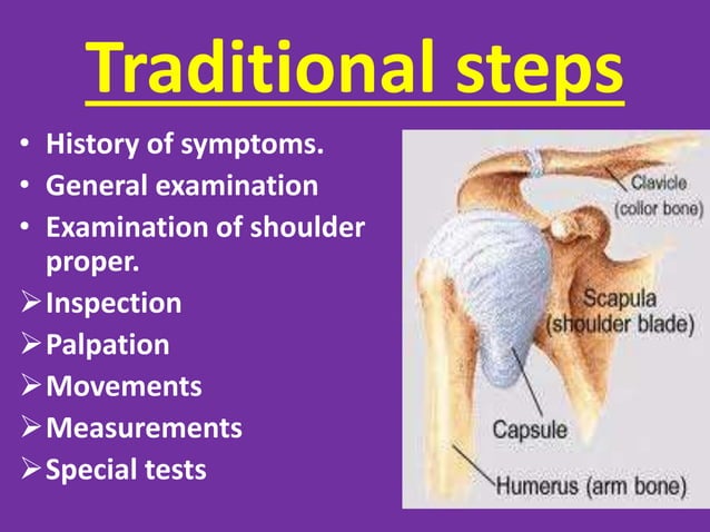 Examination of shoulder | PPT