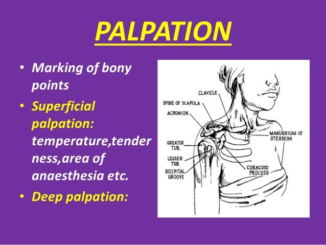 Examination of shoulder