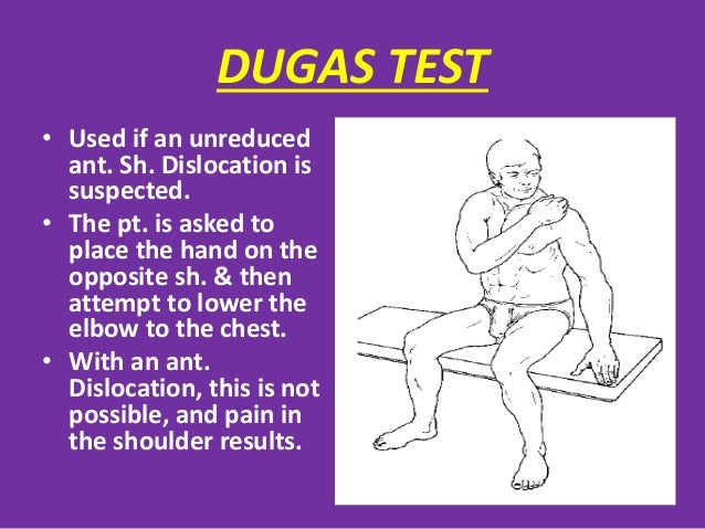 Examination of shoulder