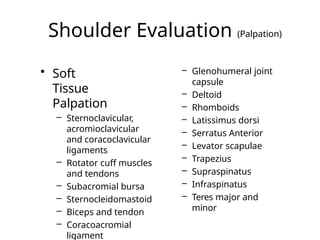 EXAMINATION OF SHOULDER JOINT-1.pddfffptx | PPTX