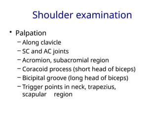 EXAMINATION OF SHOULDER JOINT-1.pddfffptx | PPTX
