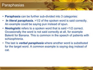 Examination of speech | PPTX