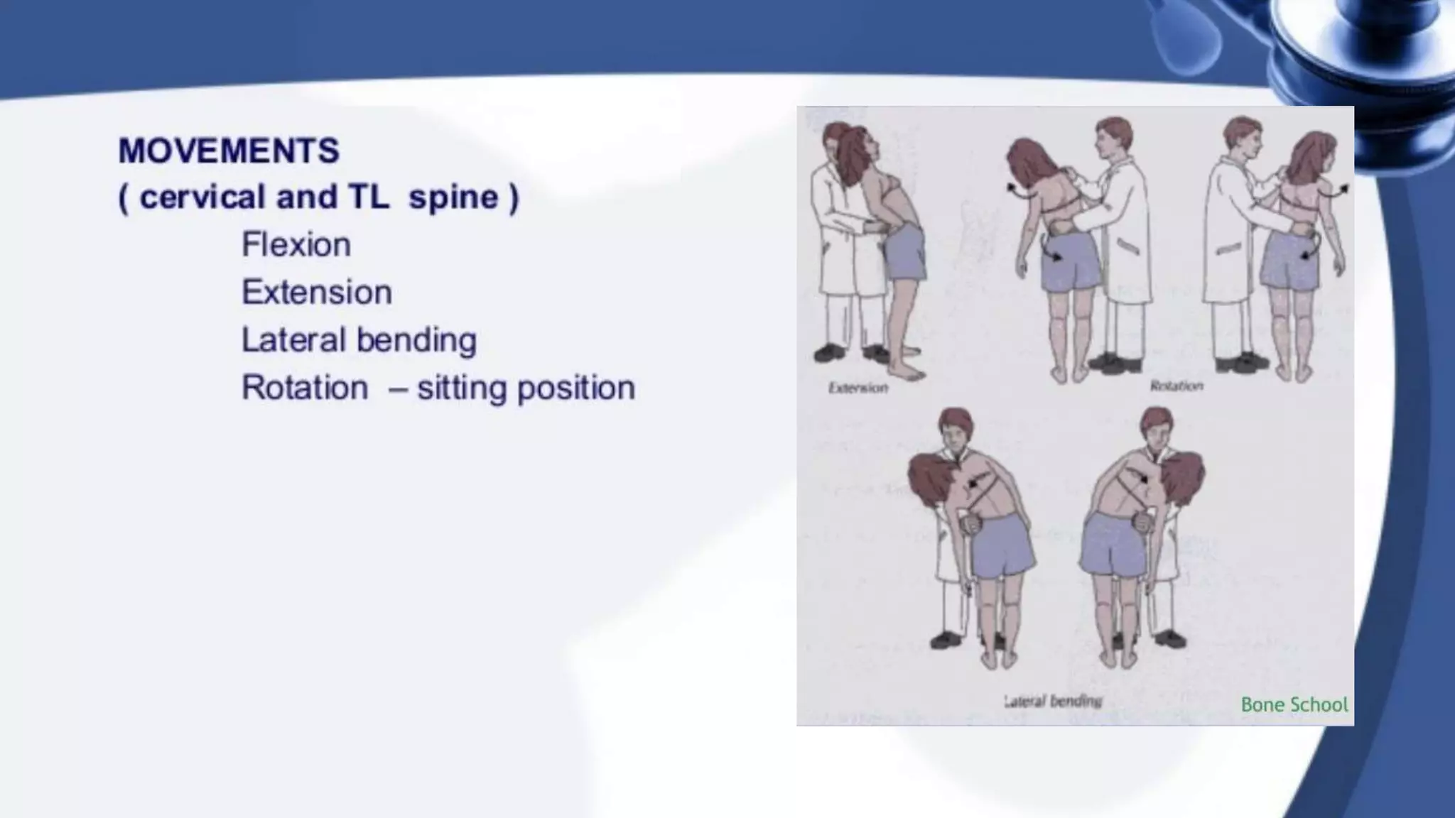 Examination of spine | PPTX