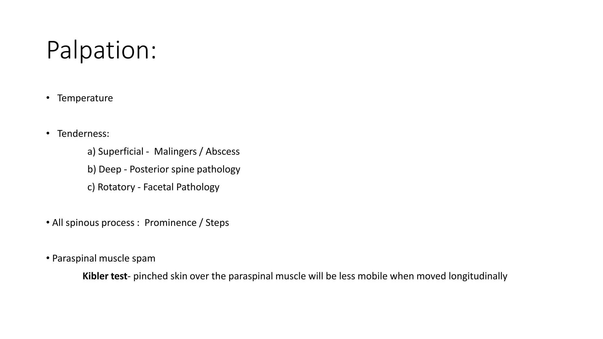 Examination Of Spine and it's patholgies | PPTX