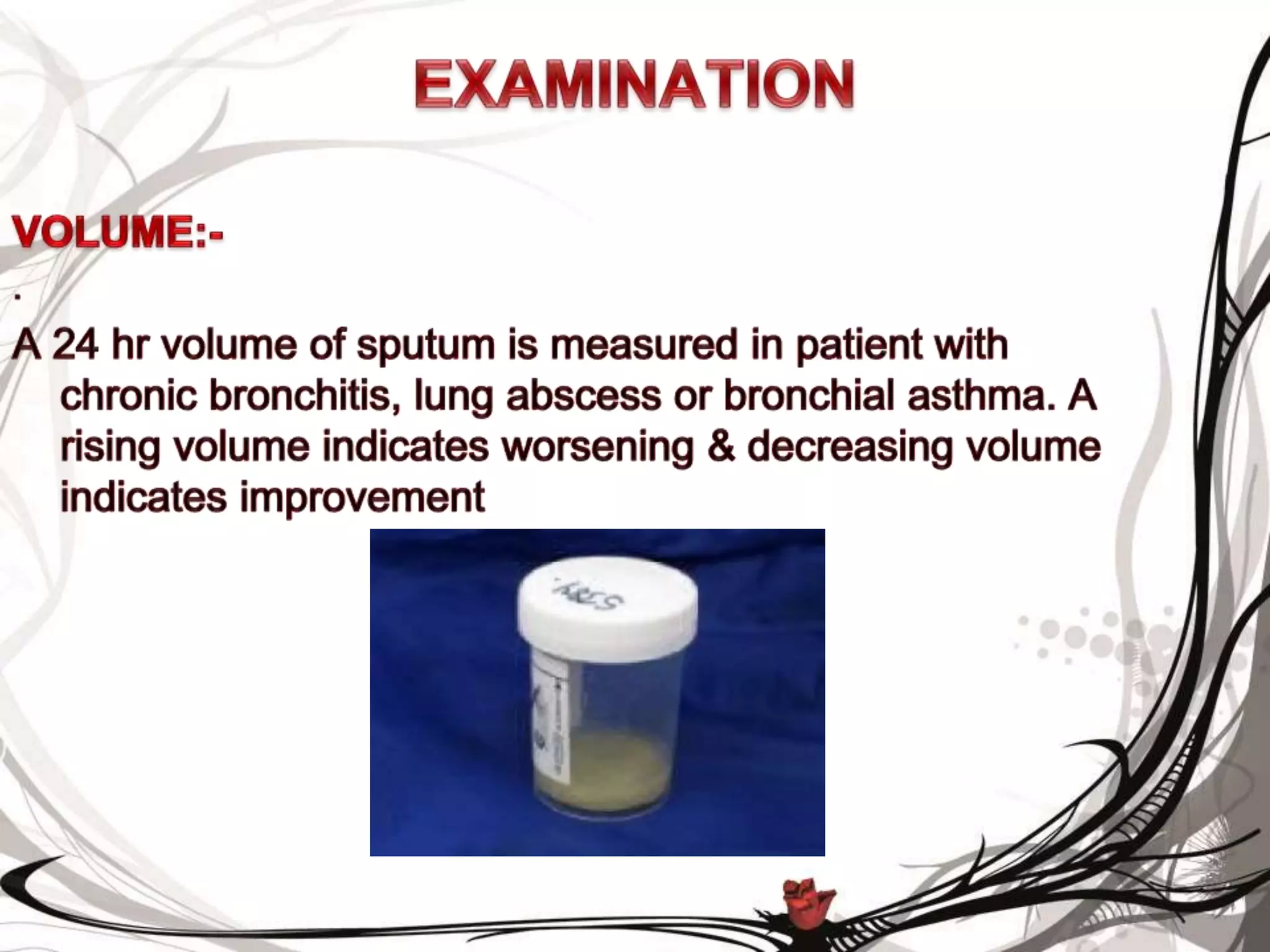 Examination of sputum | PPTX