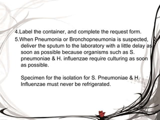 Examination of sputum | PPTX