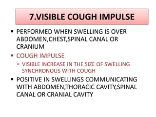 Examination of swelling | PPTX