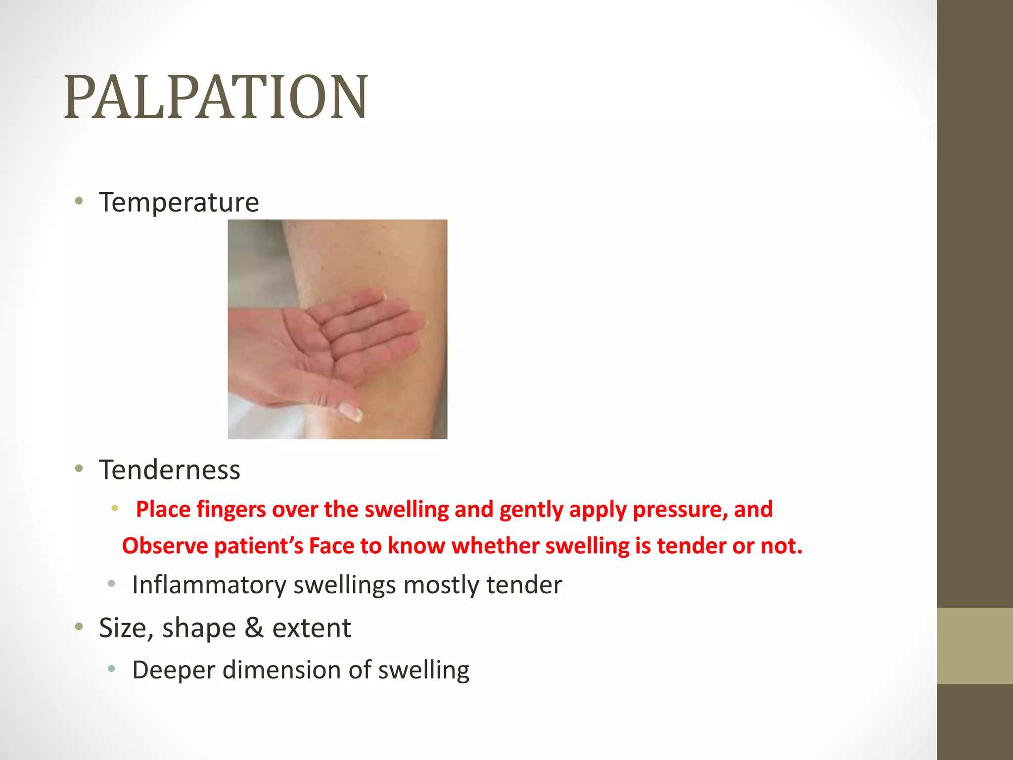 Examination of swelling | PPTX