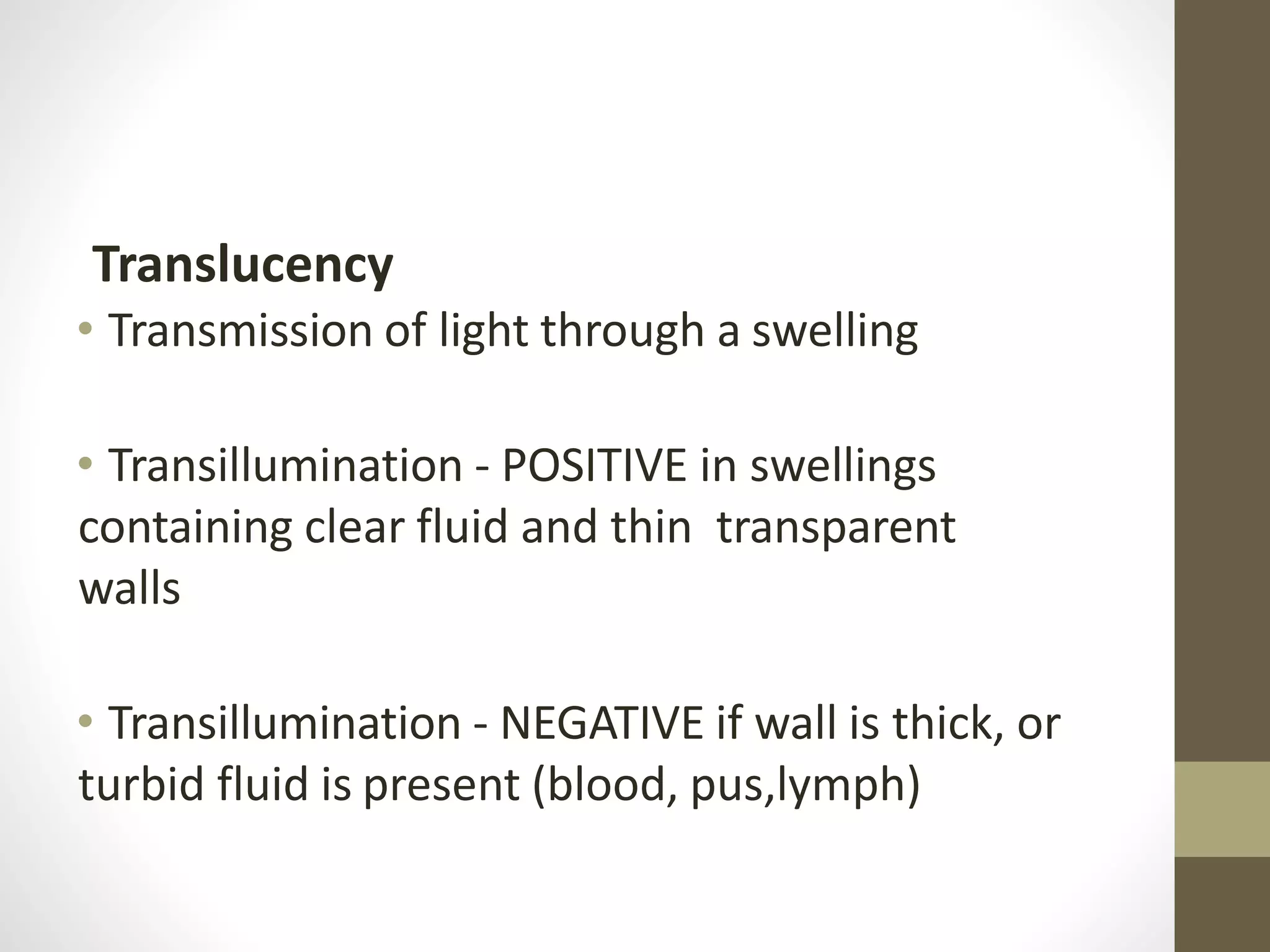 Examination of swelling | PPTX