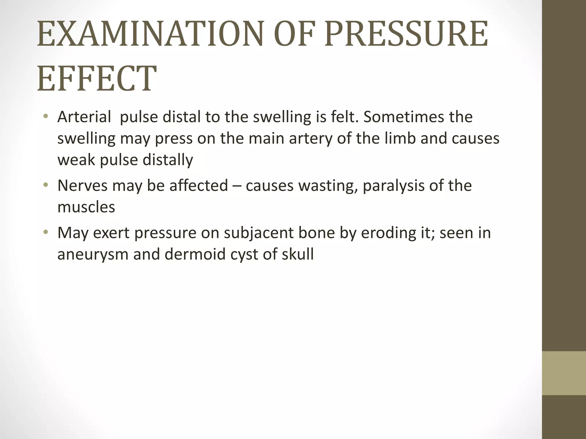 Examination of swelling | PPTX