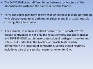 Examination of the child with cerebral palsy | PPTX