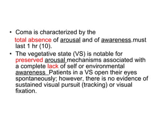 Examination Of The Comatose Patient | PPT