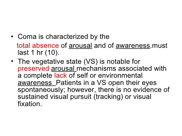 Examination Of The Comatose Patient
