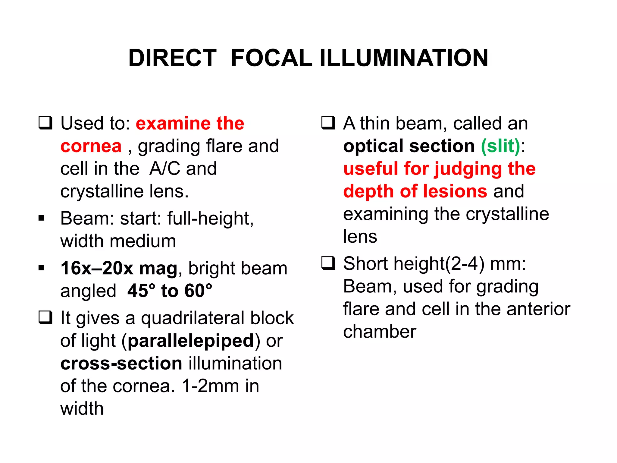 Examination of the cornea by Dr. Iddi Ndyabawe | PPTX
