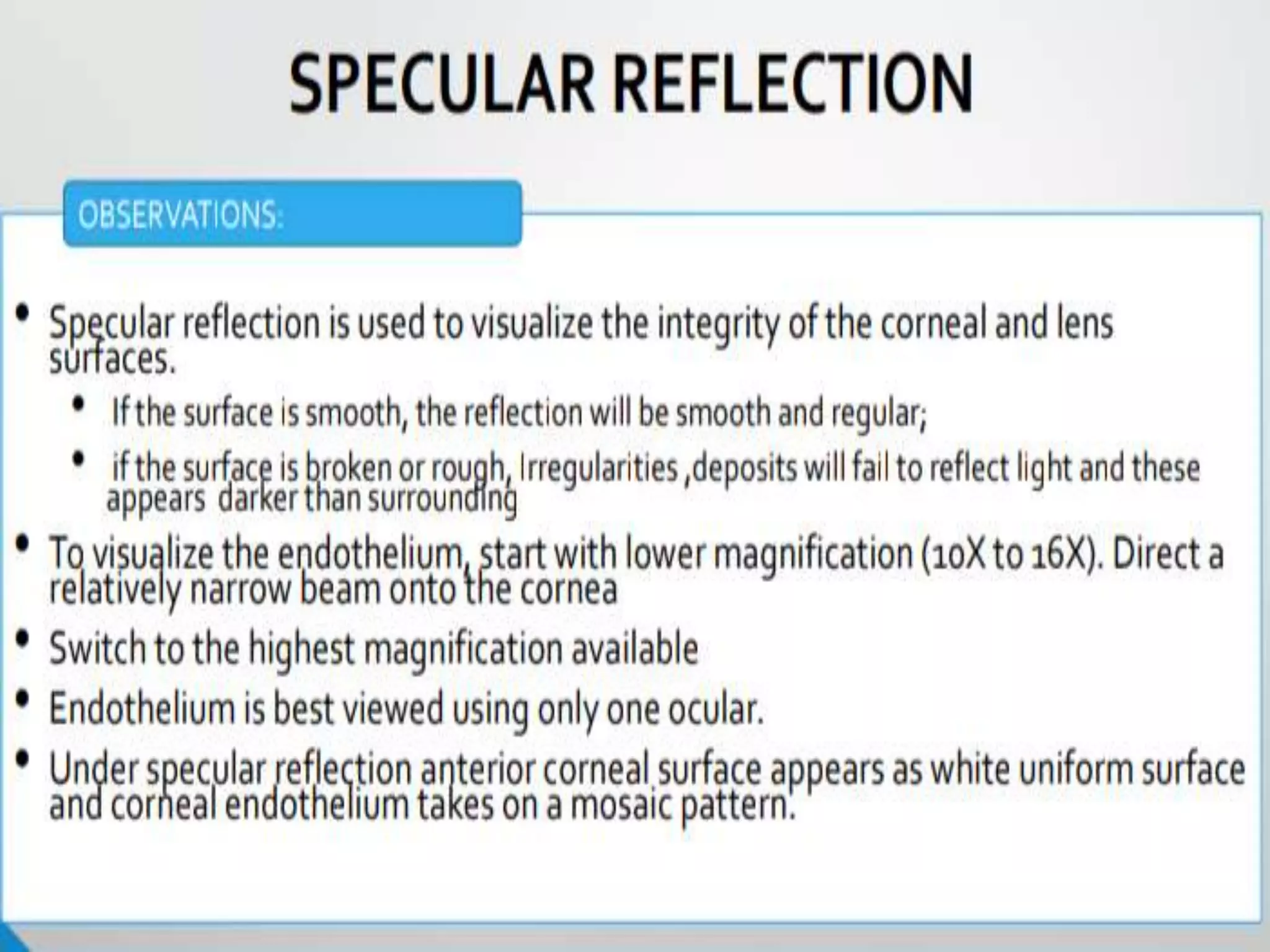 Examination of the cornea by Dr. Iddi Ndyabawe | PPTX