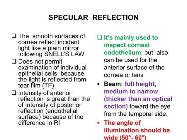Examination of the cornea by Dr. Iddi Ndyabawe | PPTX