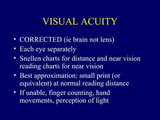 Examinationofthecranialnerves | PPT