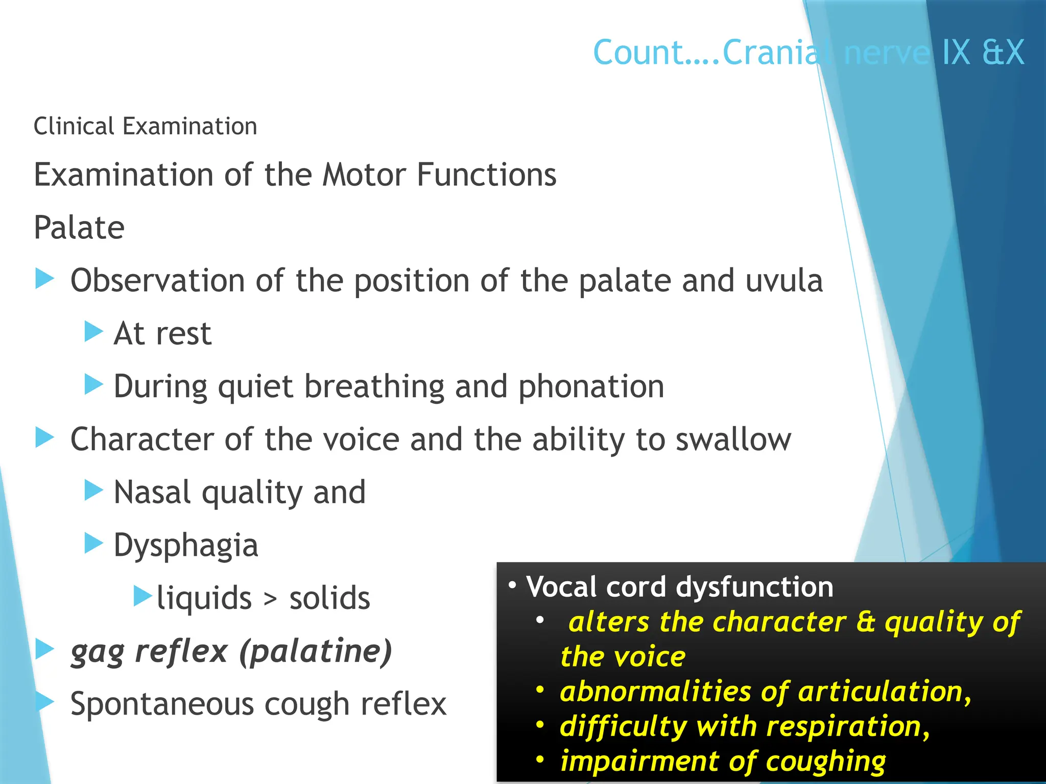 Examination of the cranial nerves PD.pptx