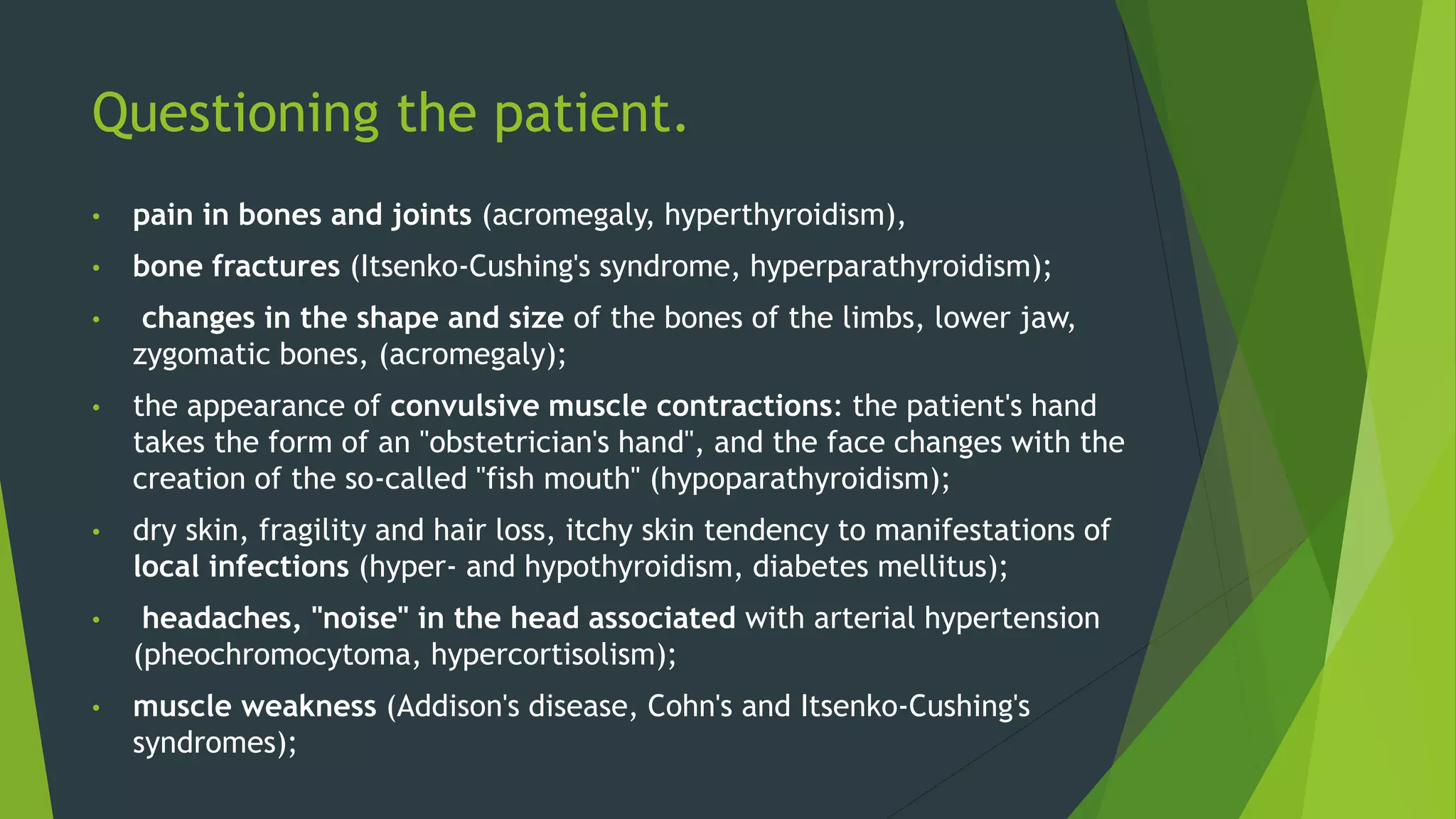 Examination of the endocrine system.pptx | Thyroid Disorders ...