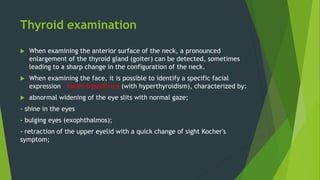 Examination of the endocrine system.pptx | Thyroid Disorders ...
