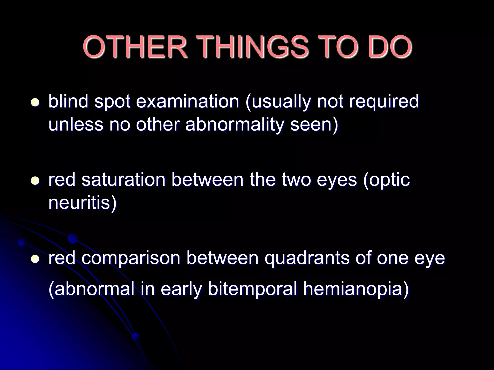 Examination of the eye | PPT