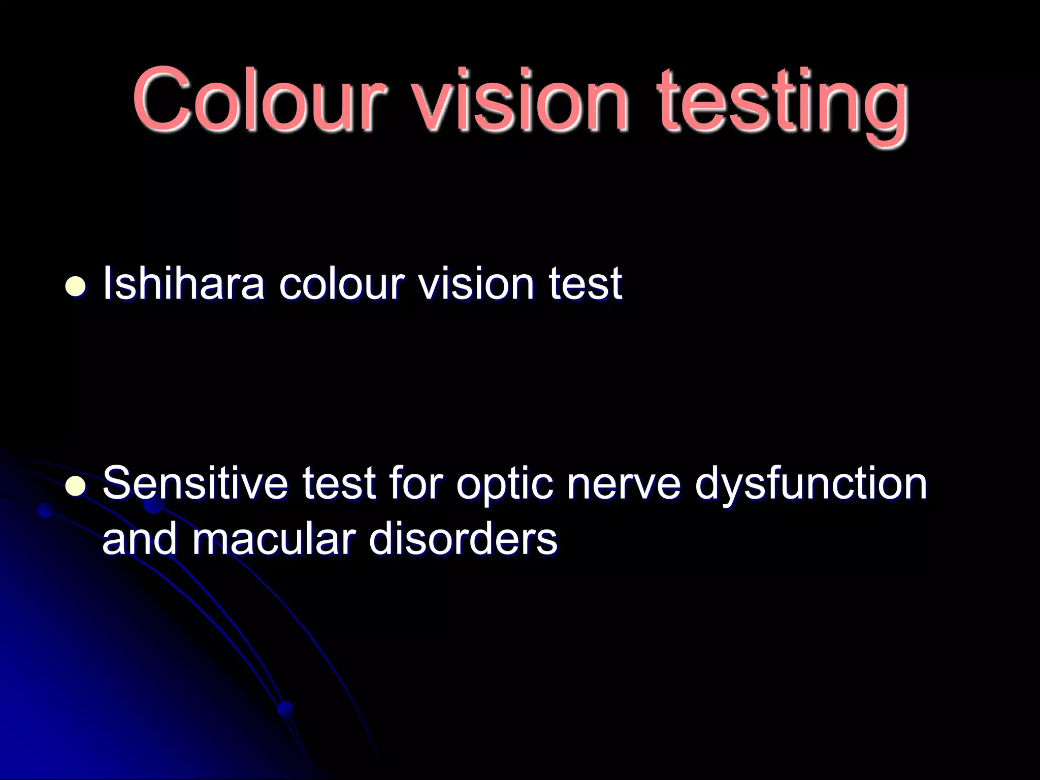 Examination of the eye | PPT