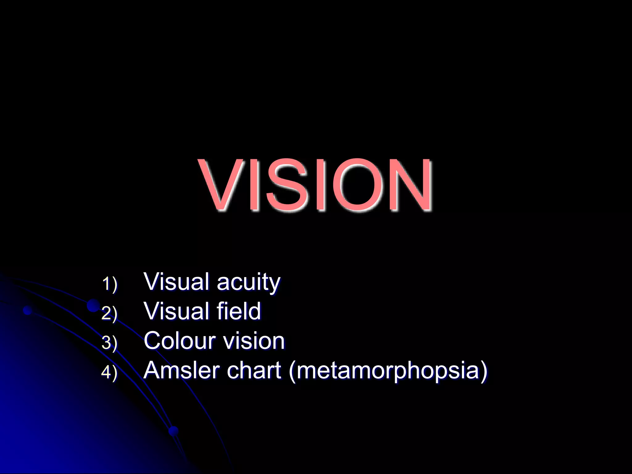Examination of the eye | PPT