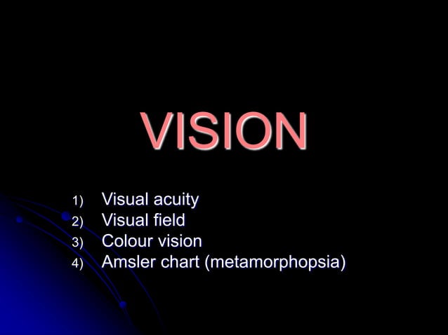 Examination of the eye | PPT